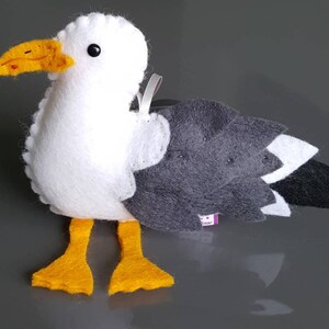 Seagull Decoration, Felt Seagull, Hanging Seagull, Seaside Bird, - Etsy