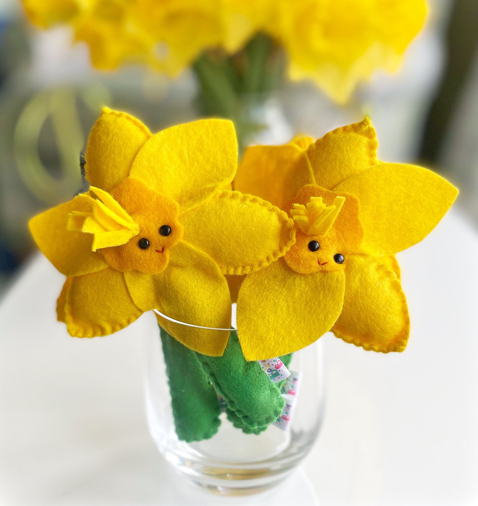 Felt Daffodil Daffodil Decoration Hanging Daffodil Felt - Etsy