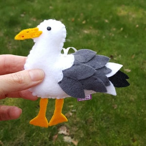 Seagull Decoration, Felt Seagull, Hanging Seagull, Seaside Bird, - Etsy