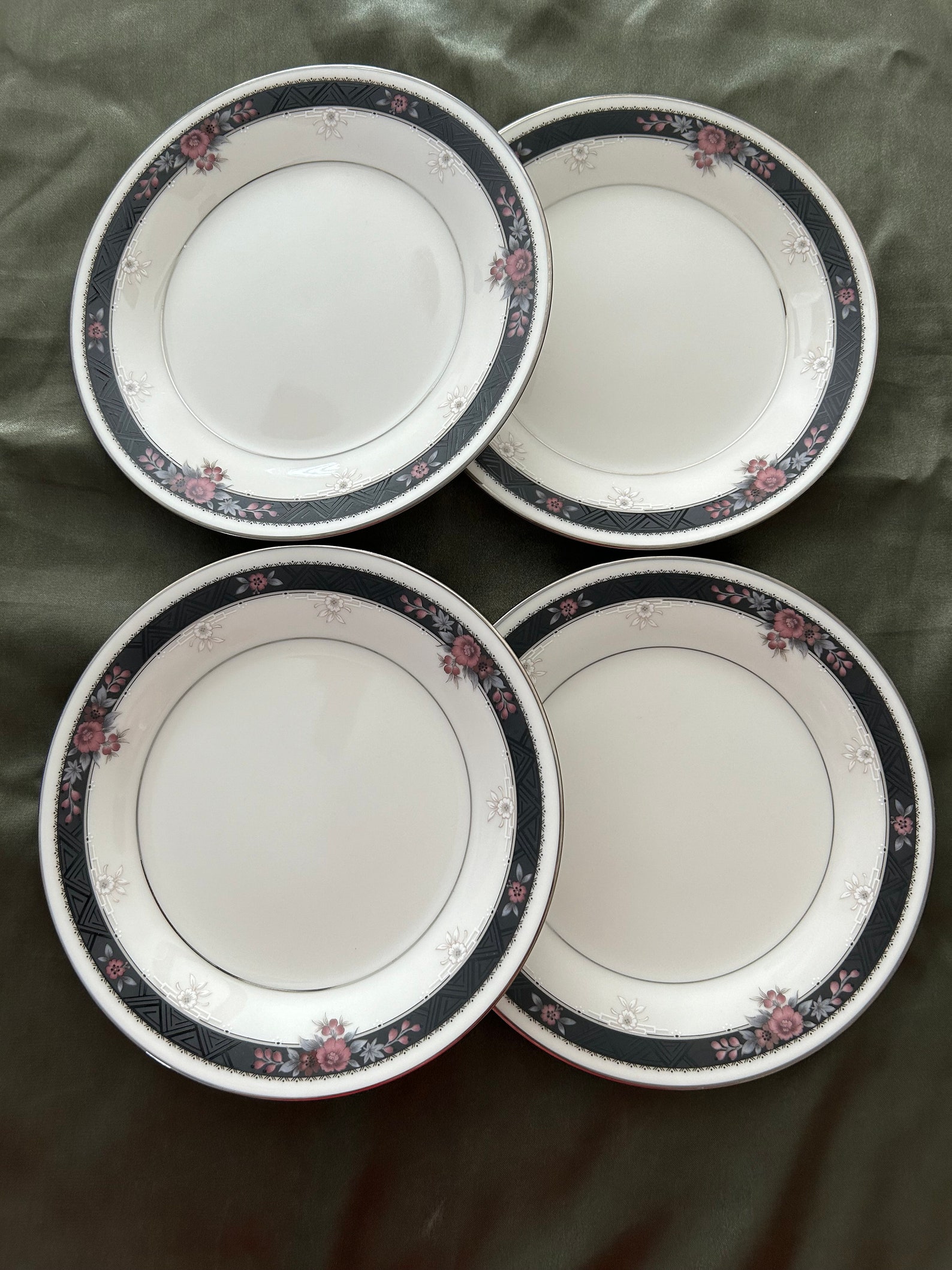 Set of (4) Vintage Noritake China - Bread & Butter Plates Etienne ...
