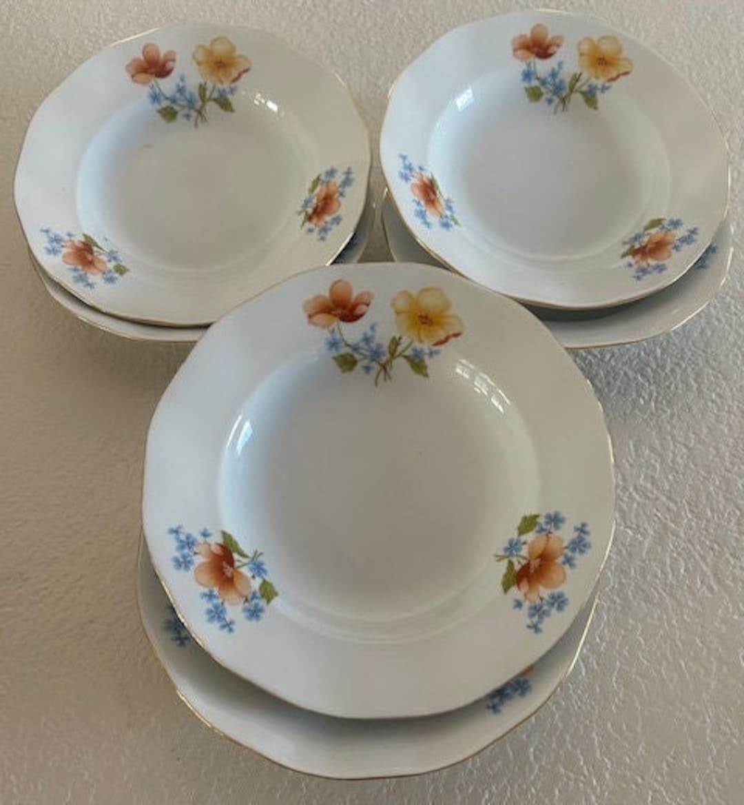 Rare Vintage Cluj Napoca Romanian-made Floral Porcelain Dinnerware ...