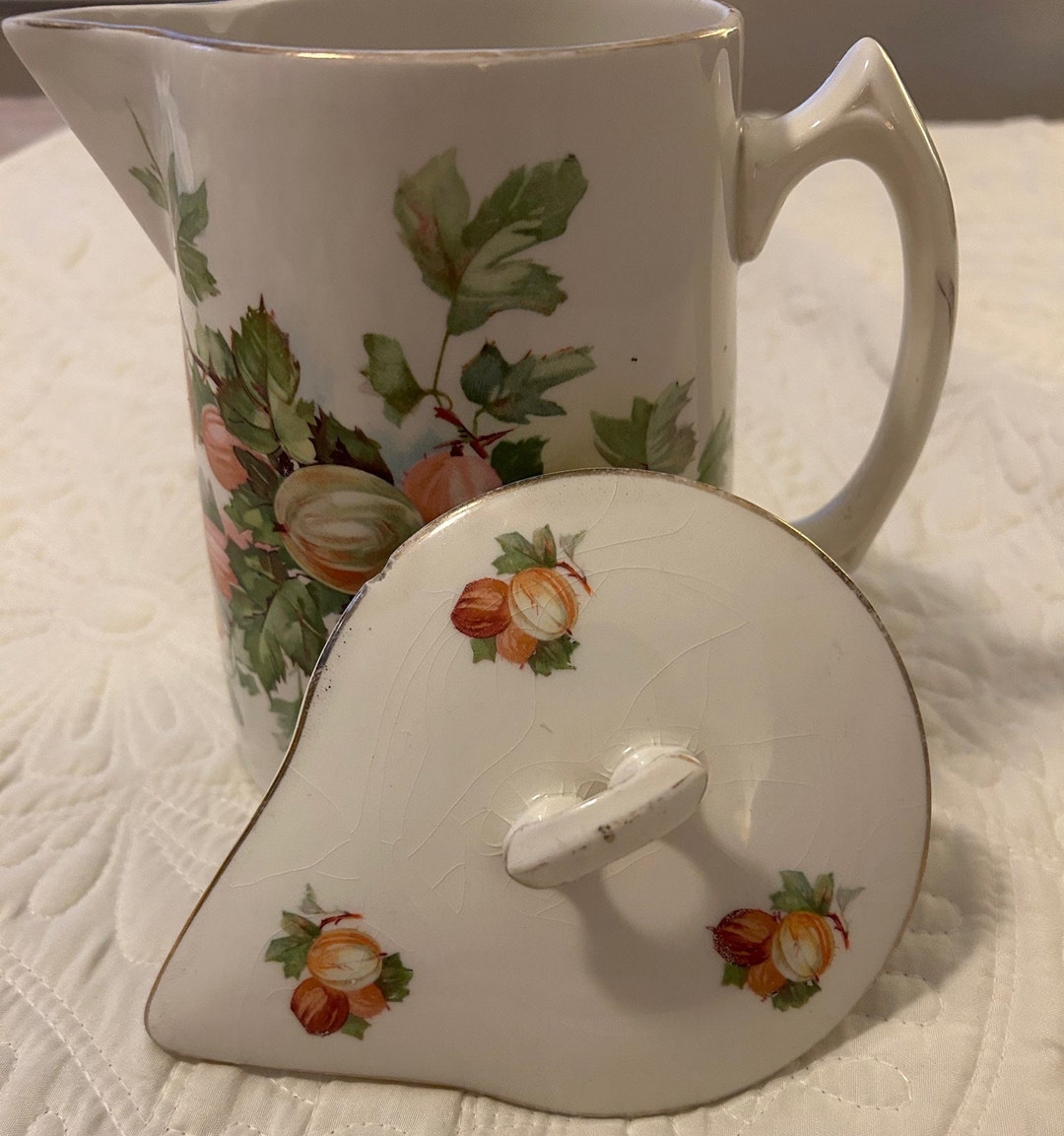 Vintage Semi-vitreous Edwin M. Knowles China Co. Tea Pot - Chinese ...