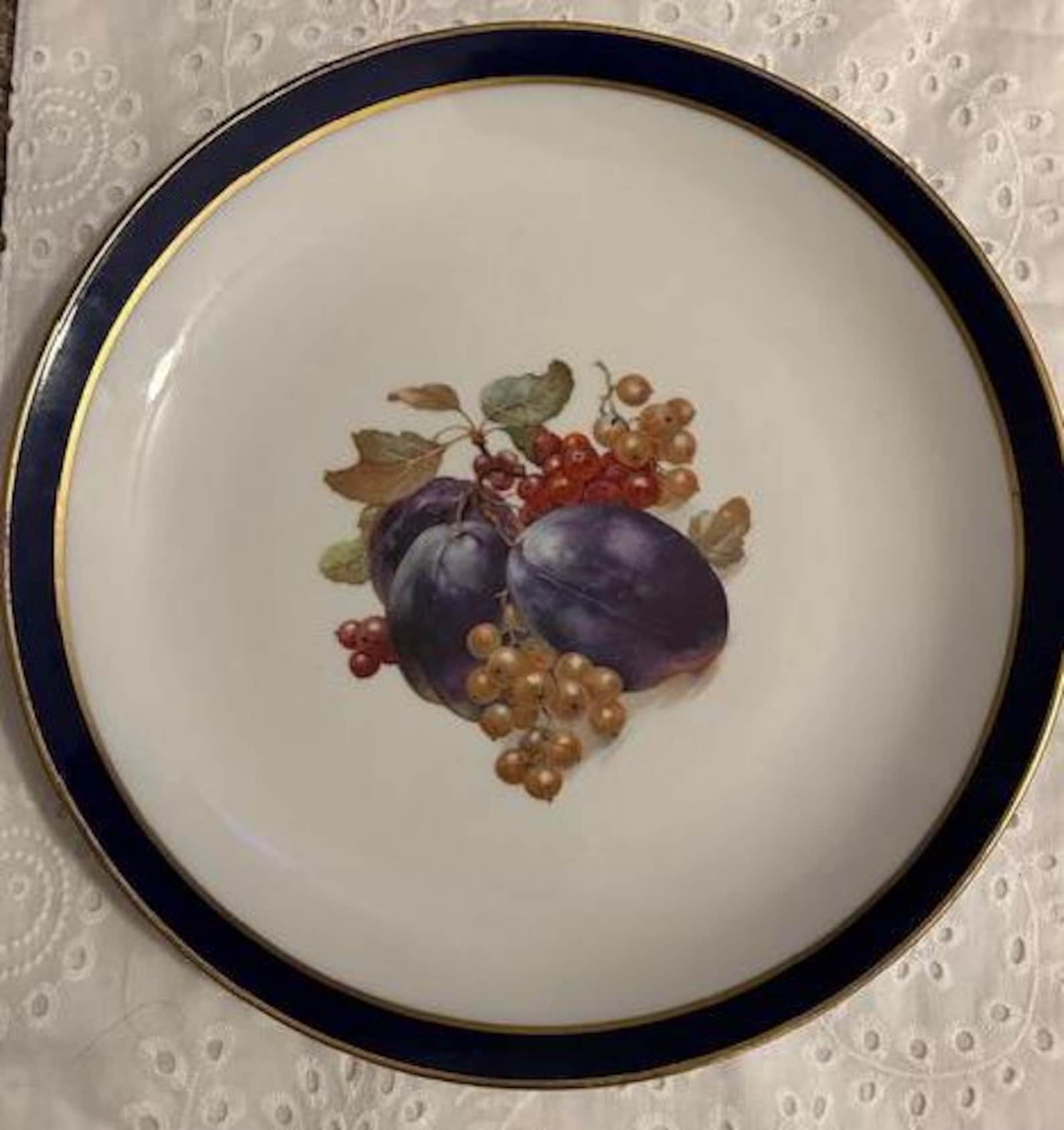 Vintage German Porcelain - 11" Chop Plate (round Platter) Schumann ...