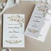 White Wedding Program Template, Ceremony Program Printable, Folded ...