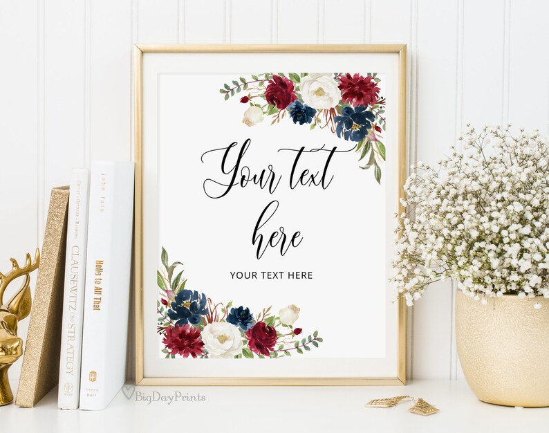 Editable Wedding Sign Your Text Here Sign Custom Wedding - Etsy