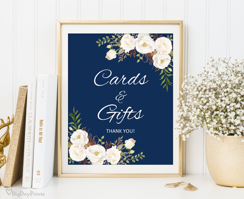 Cards and Gifts Sign Gift Table Sign Printable Wedding Sign - Etsy