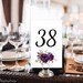 Royal Blue Wedding Table Numbers, Floral Table Numbers, Printable ...