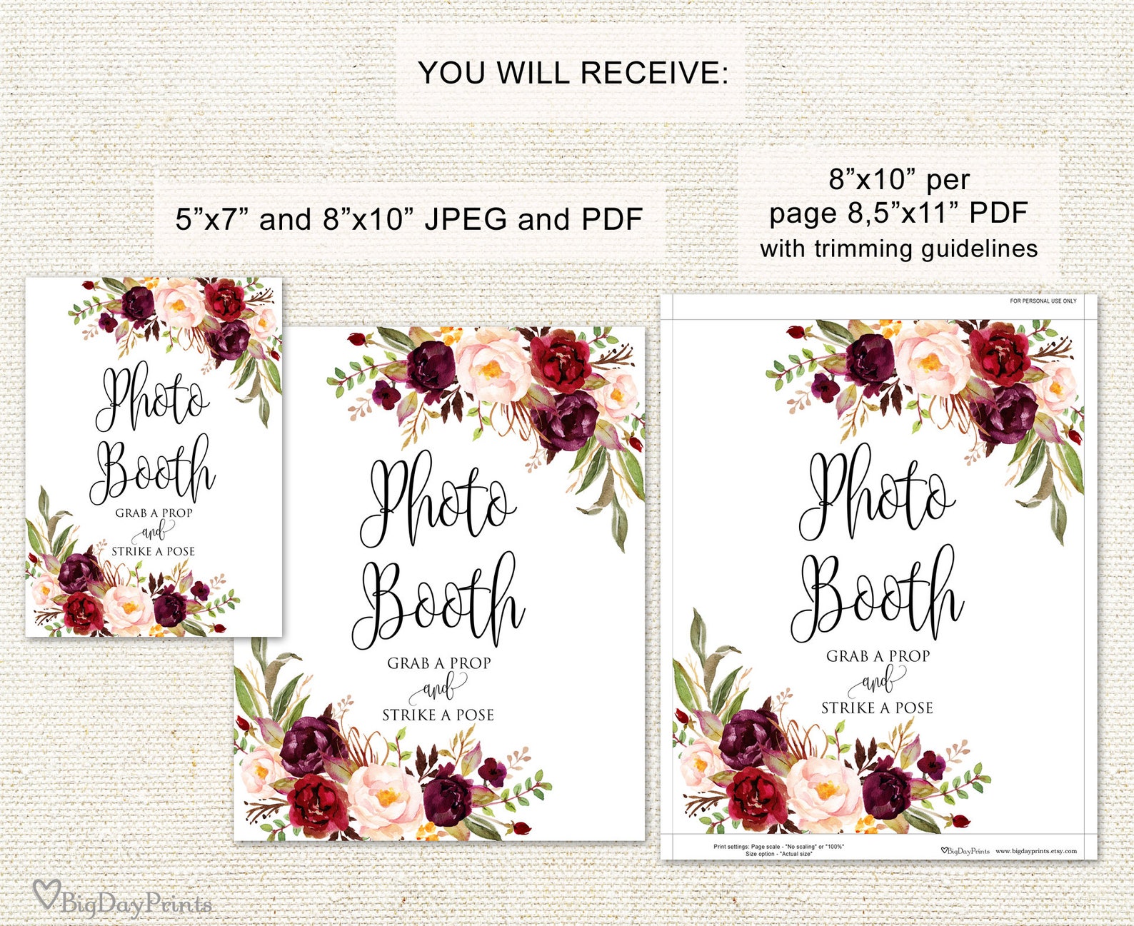 Photo Booth Sign Wedding Photo Booth Photo Booth Sign - Etsy