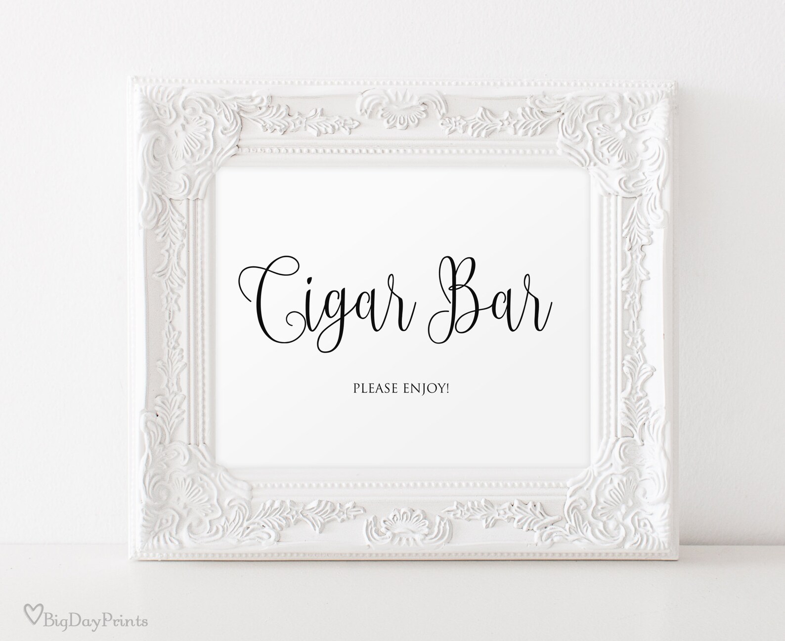 Cigar Bar Sign Cigar Wedding Sign Wedding Cigar Bar | Etsy