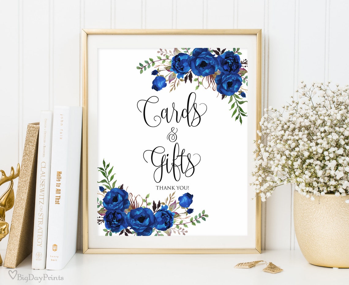 Cards and Gifts Sign Gift Table Sign Printable Wedding Sign - Etsy