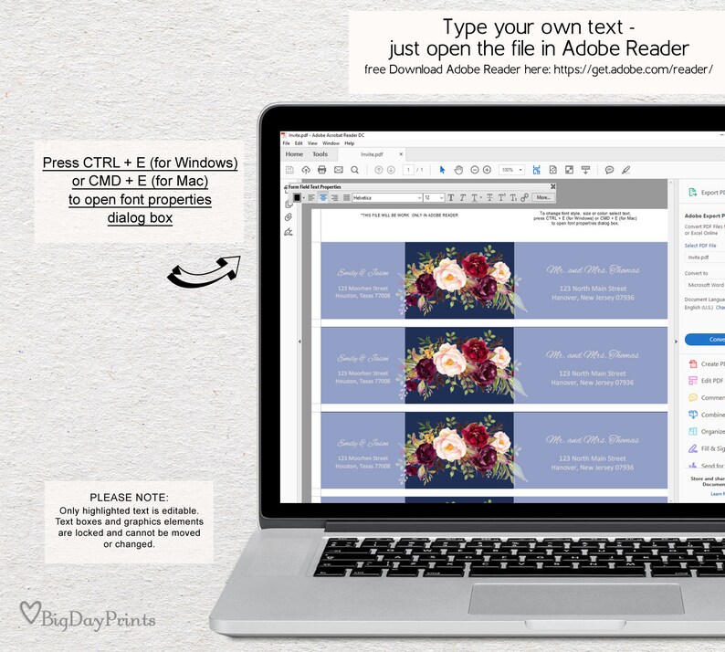 Wrap Around Address Labels Address Labels Template Printable - Etsy
