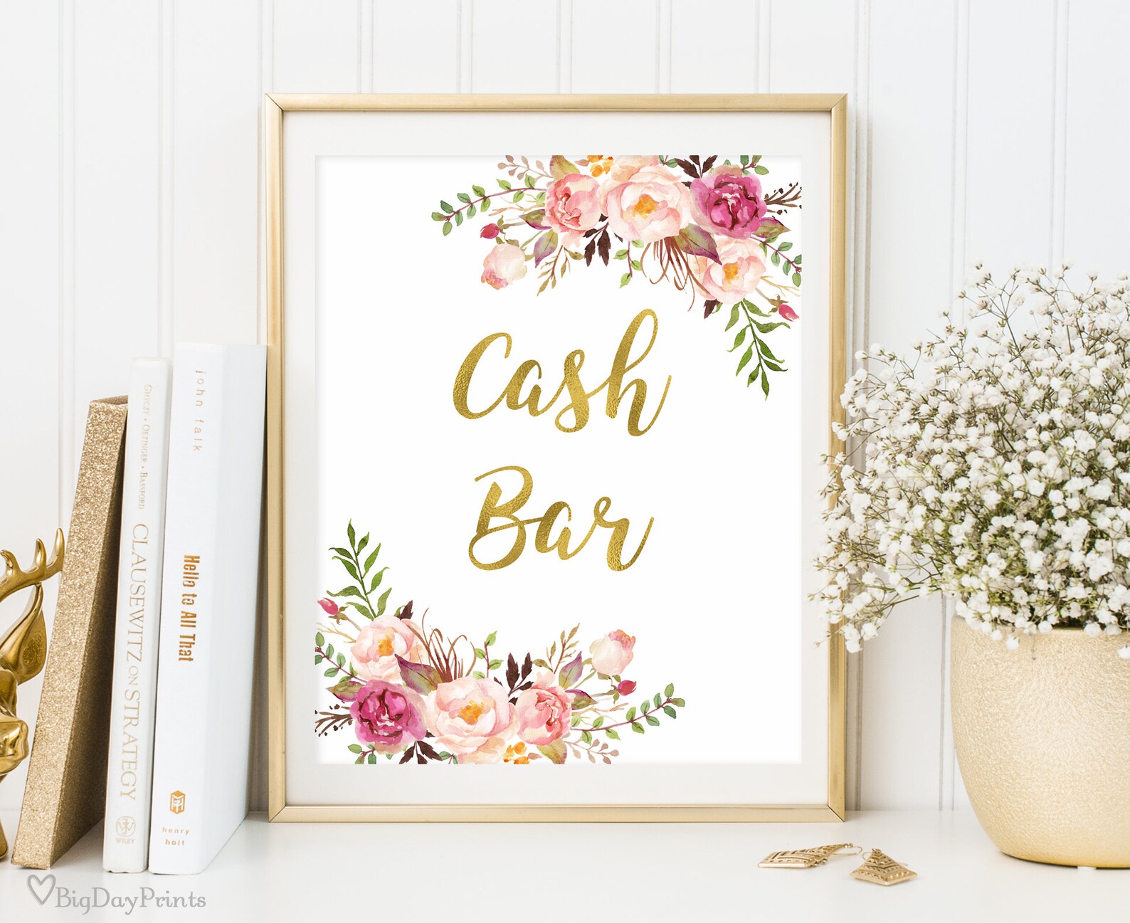 Cash Bar Sign Wedding Bar Sign Printable Wedding Sign - Etsy