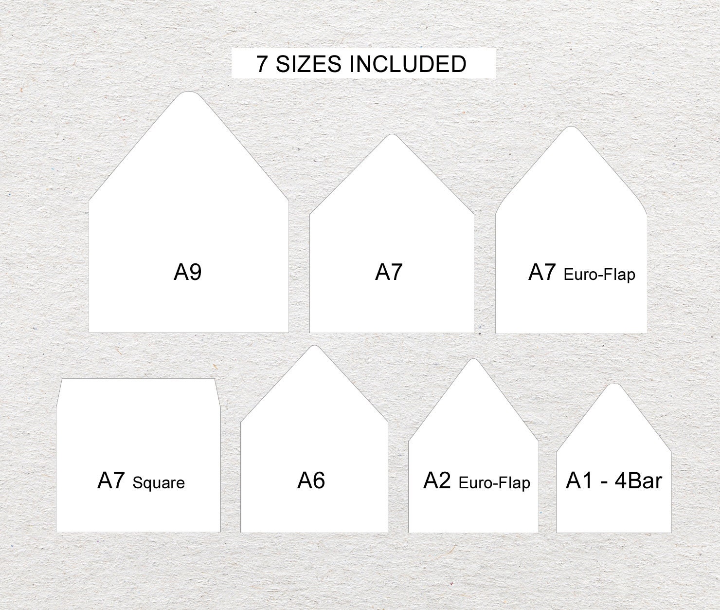 Envelope Liners Envelope Liner Template White Background - Etsy