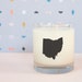Ohio Candle Ohio Scented Candle State Candles Housewarming Rocks Glass ...