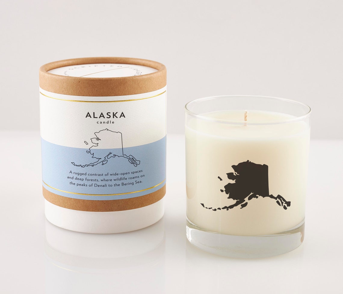 Alaska Soy Candle Alaska Gift Housewarming Gift Alaska - Etsy