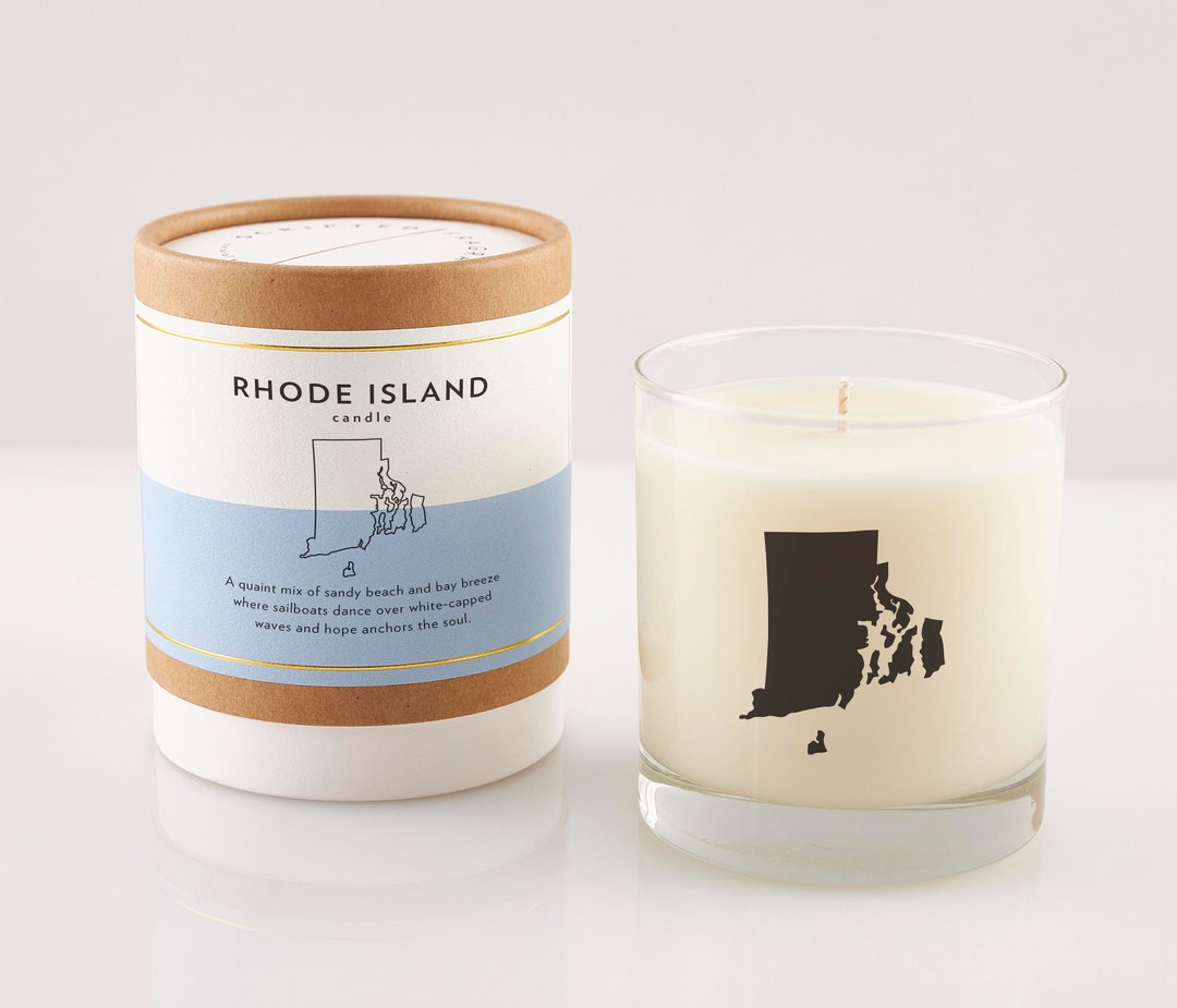 Rhode Island State Soy Candle Providence Rhode Island - Etsy