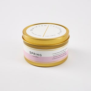 Spring Seasonal Soy Candle Spring Birthday Gift Hostess Gift Mothers ...