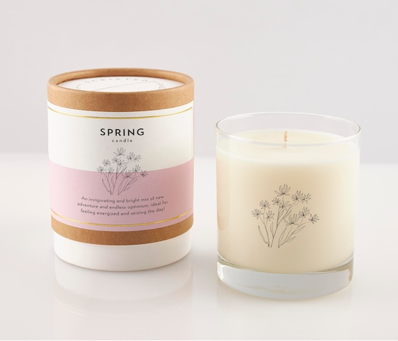 Spring Seasonal Soy Candle Spring Birthday Gift Hostess - Etsy