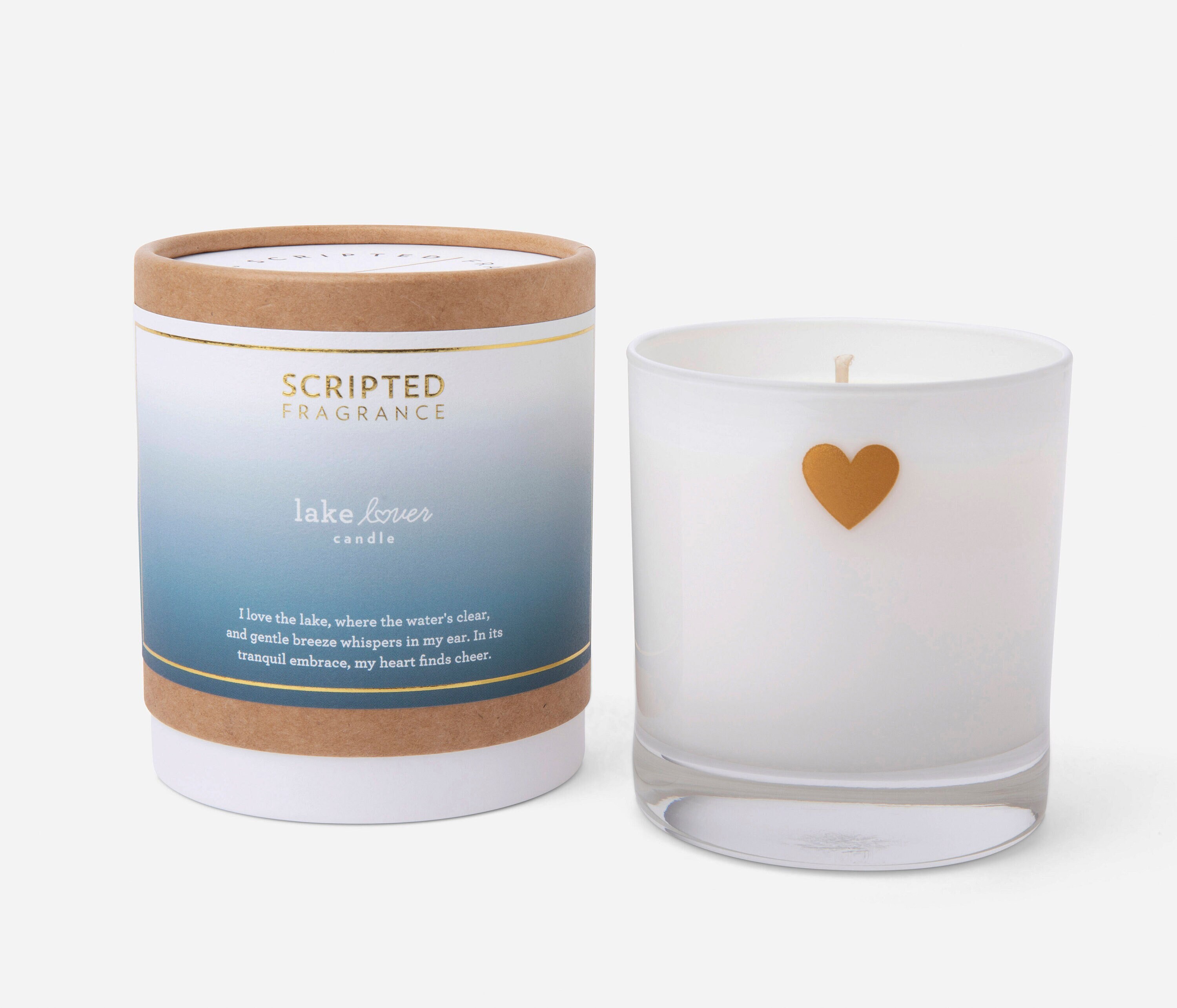 Lake Lover Soy Candle: White Birch, Cypress Scent in Reusable Rocks ...