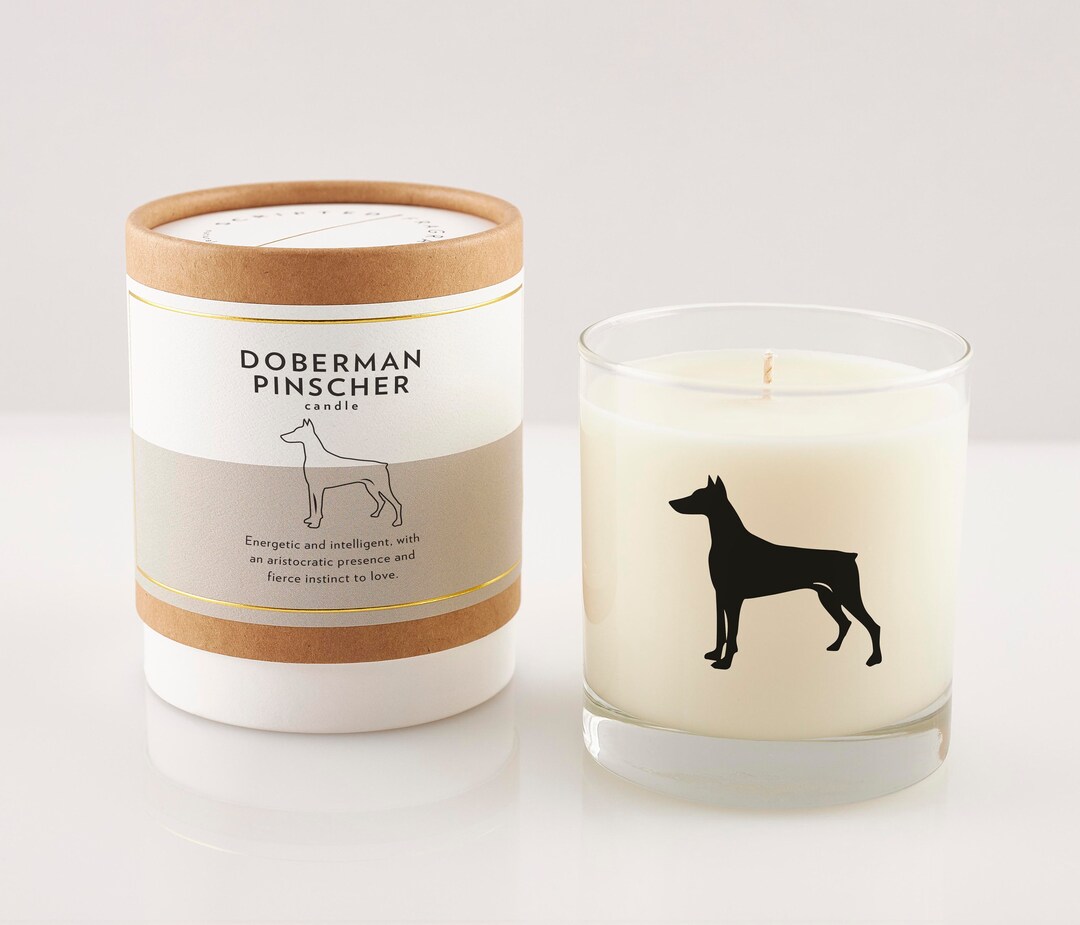 Doberman Pinscher Candle Doberman Gift Doberman Mom Doberman Rocks ...