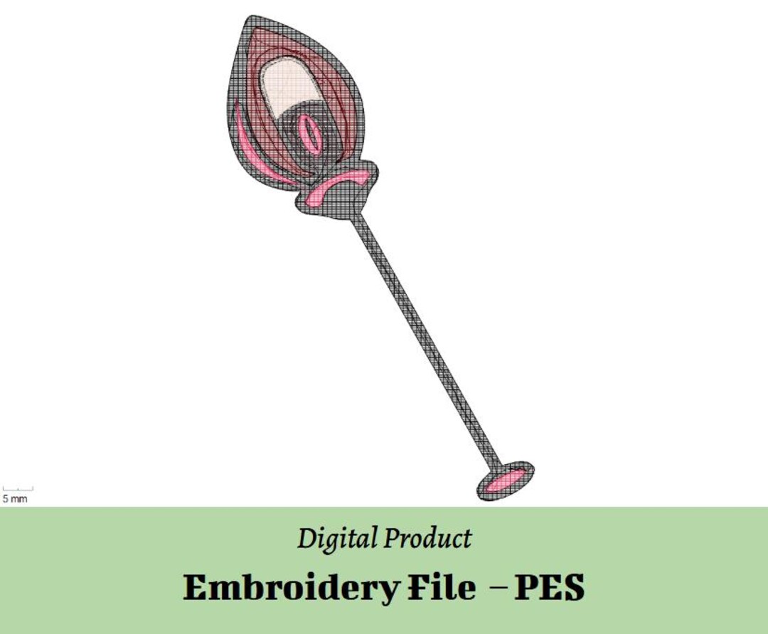 Alastor's Staff/microphone | Hazbin Hotel | Embroidery File - Etsy
