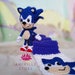 Crochet Sonic, Applique Pattern +free Scarf Pattern ,sonic Ornaments - Etsy