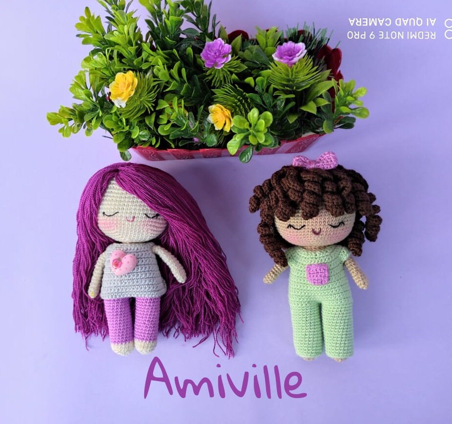 Crochet Doll Tutorial / Amigurumi Momo Doll Pattern by - Etsy