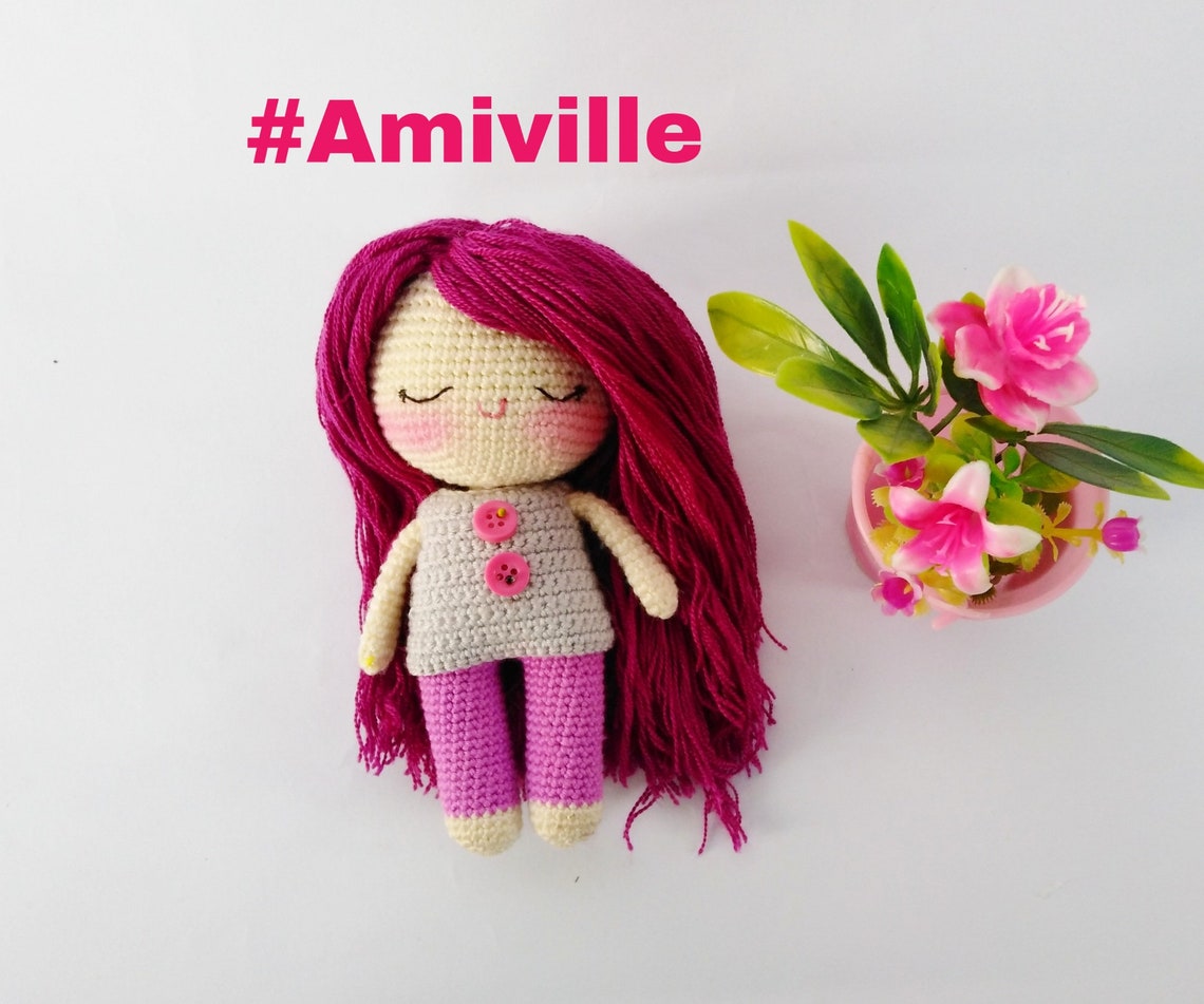 Crochet Doll Tutorial / Amigurumi Momo Doll Pattern by - Etsy