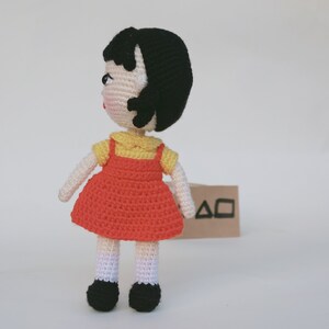 Squid Game Doll Amigurumi / Crochet Doll With Movable Head - Etsy