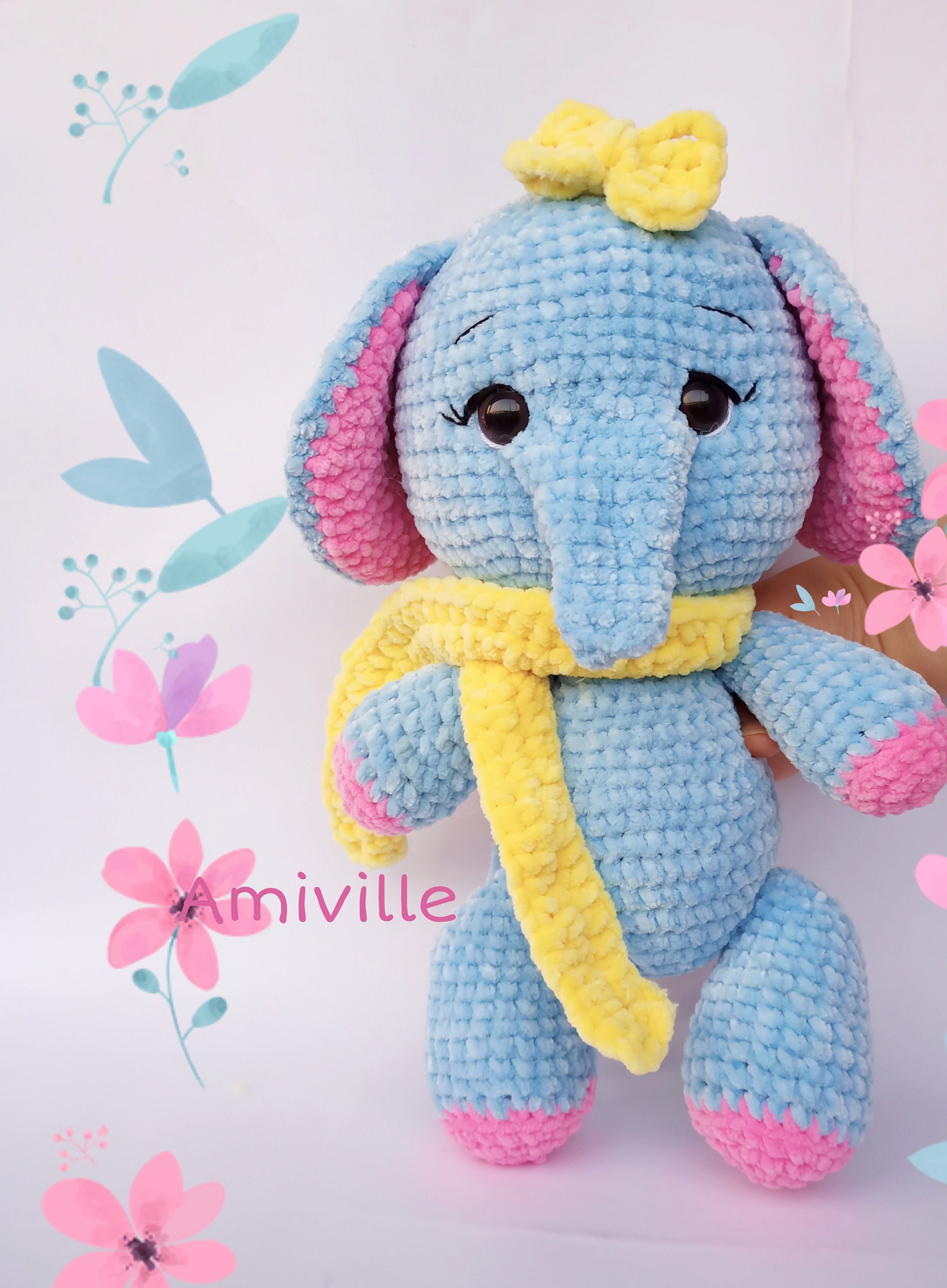Free Crochet Elephant Tutorial Amigurumi Elephant Video | Etsy
