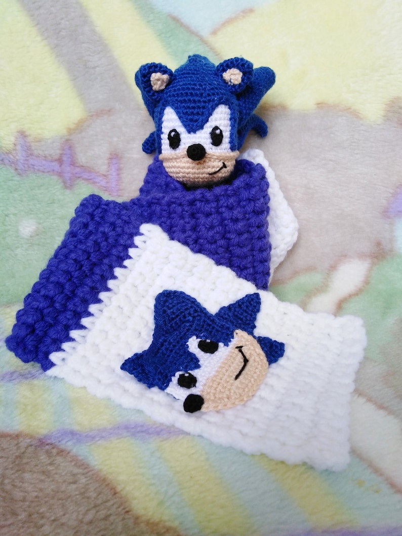 Crochet Sonic Applique Pattern free Scarf Pattern sonic - Etsy