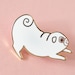 Pug Pin White Pug Dog Pin Pug Birthday Pug Gifts Enamel - Etsy