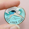 Wild Swimming Pin, Wild Swimmer Pin, Wild Swimming Gift, Skinny Dip Pin ...
