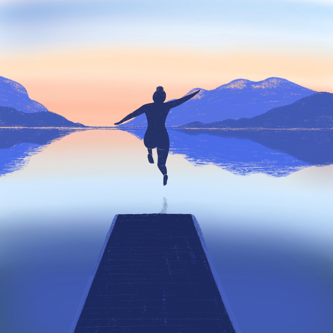 Wild Swimming Print Wild Swimming Art Wild Swimming Gift - Etsy