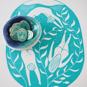 Wild Swimming Pin, Wild Swimmer Pin, Wild Swimming Gift, Skinny Dip Pin ...