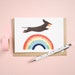 Positive Card Do Your Best Card Sausage Dog Card Rainbow - Etsy
