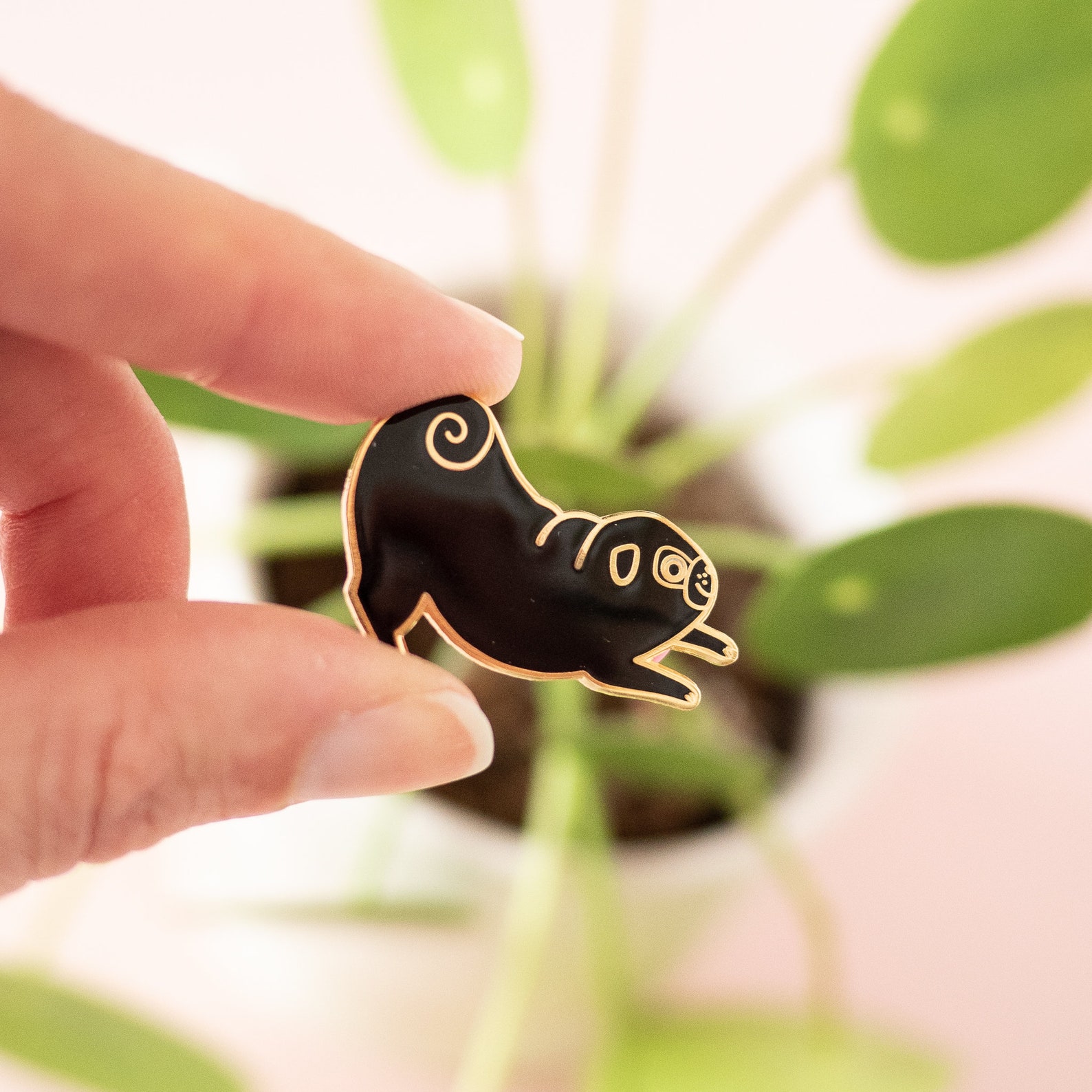 Black Pug Pin Pug Pin Dog Pin Pug Birthday Pug Gifts | Etsy