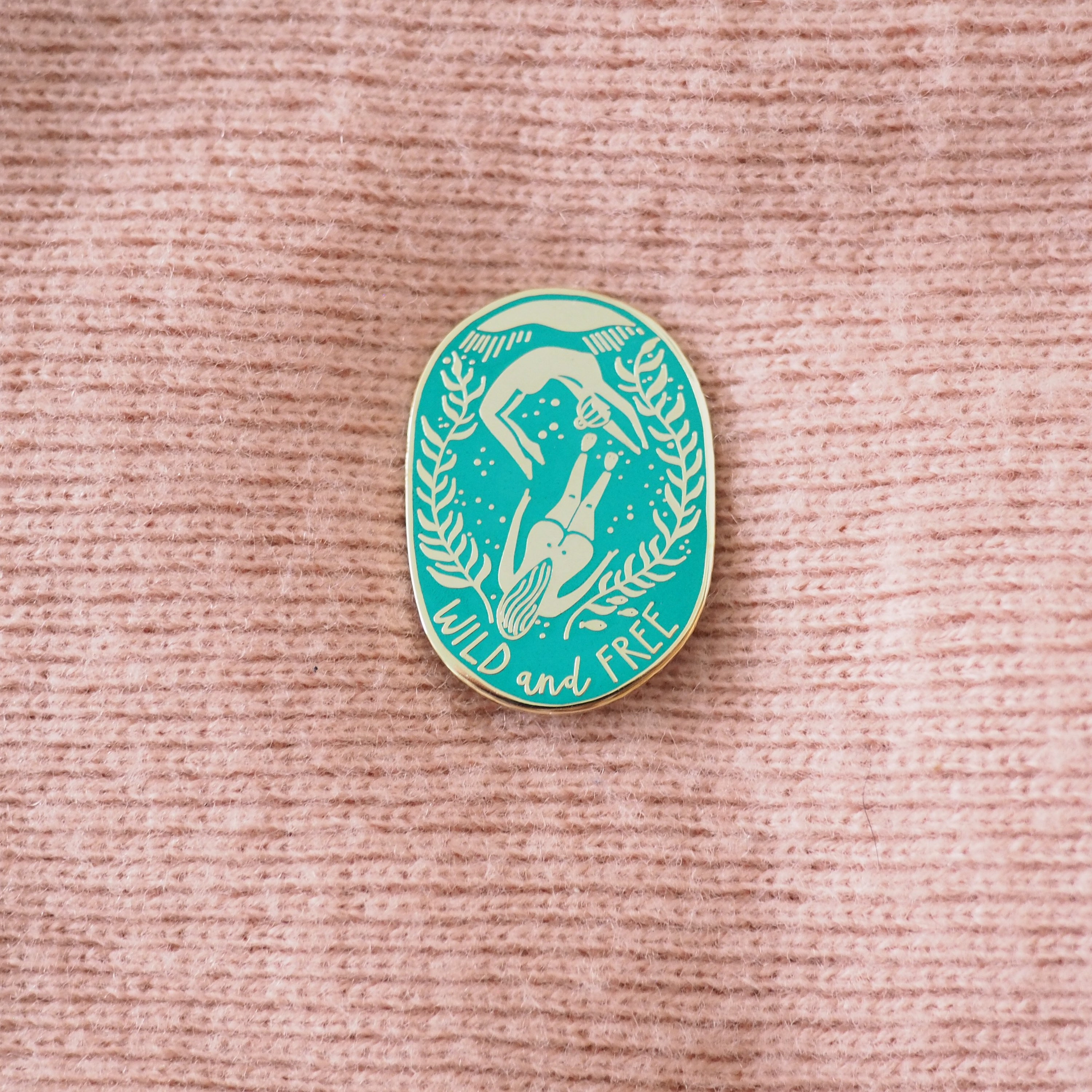 Wild Swimming Pin Wild Swimmer Pin Wild Swimming Gift | Etsy