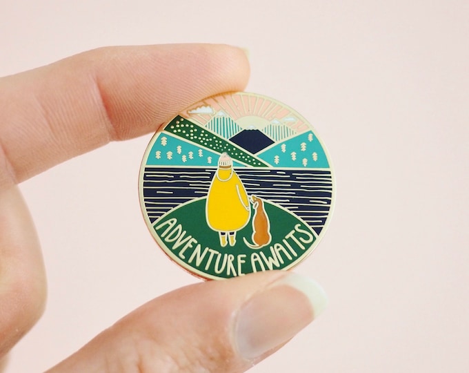 Dog Petter Enamel Pin - Etsy