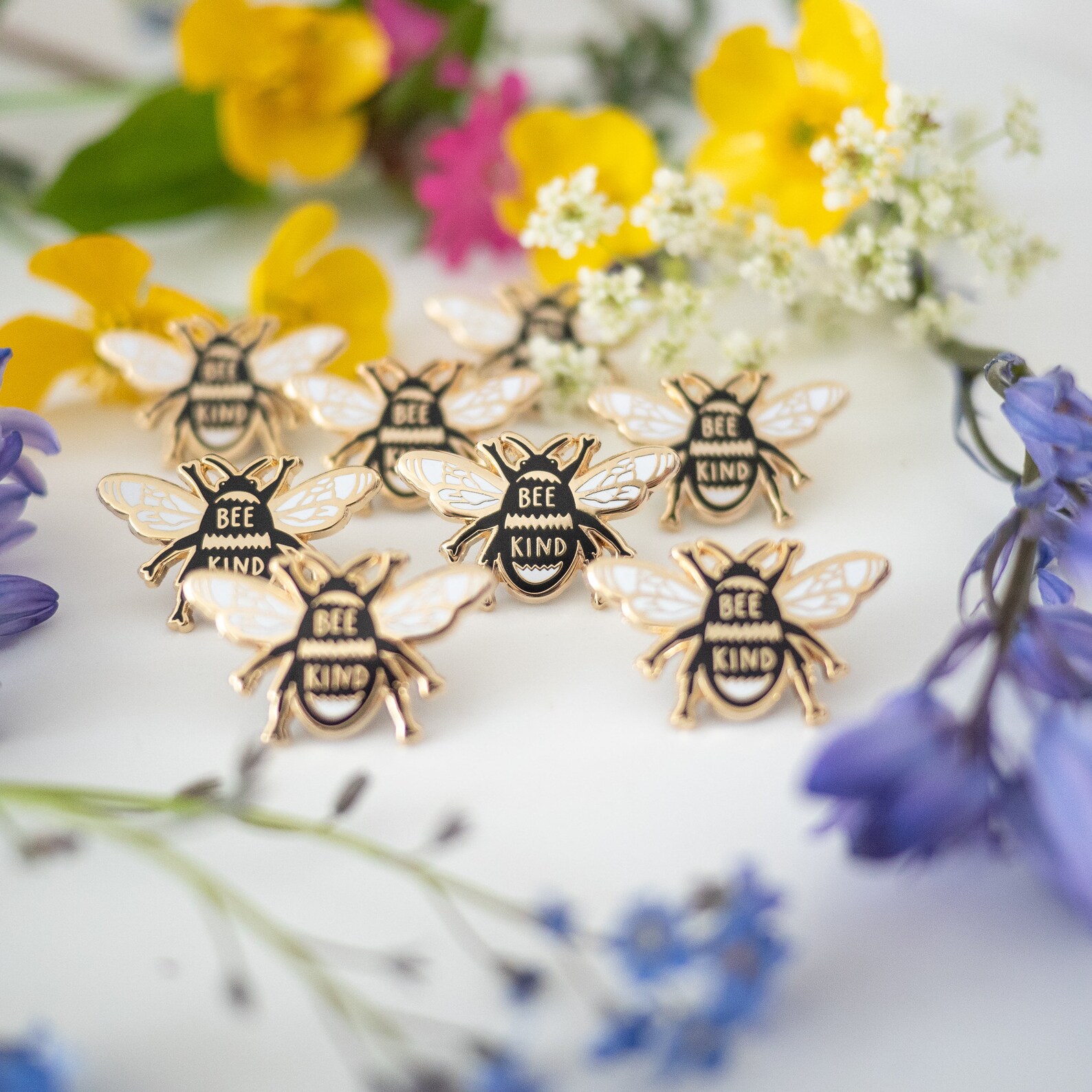 Be Kind Pin Bee Pin Bee Badge Bee Brooch Mothers Day - Etsy