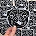 Pug Stickers Black Pug Dog Sticker Pug Gift Vinyl Sticker - Etsy