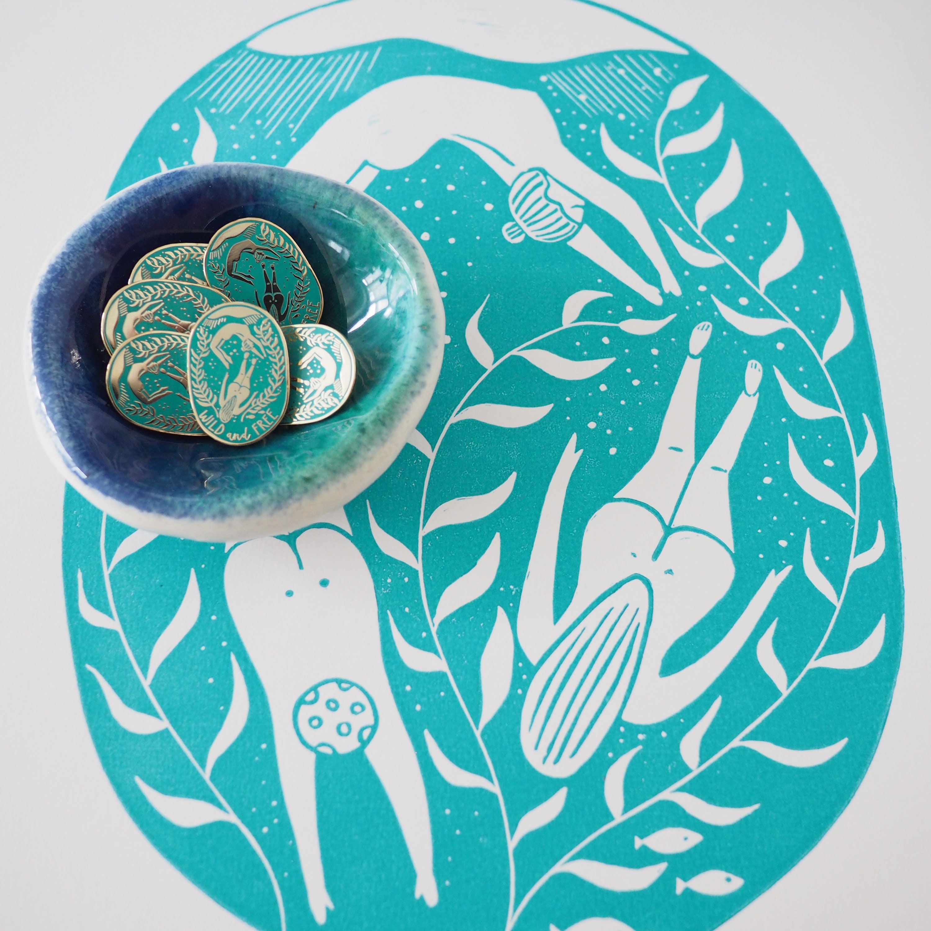 Wild Swimming Pin Wild Swimmer Pin Wild Swimming Gift | Etsy