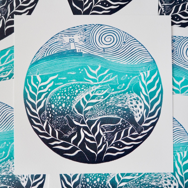 Seal Art - Etsy