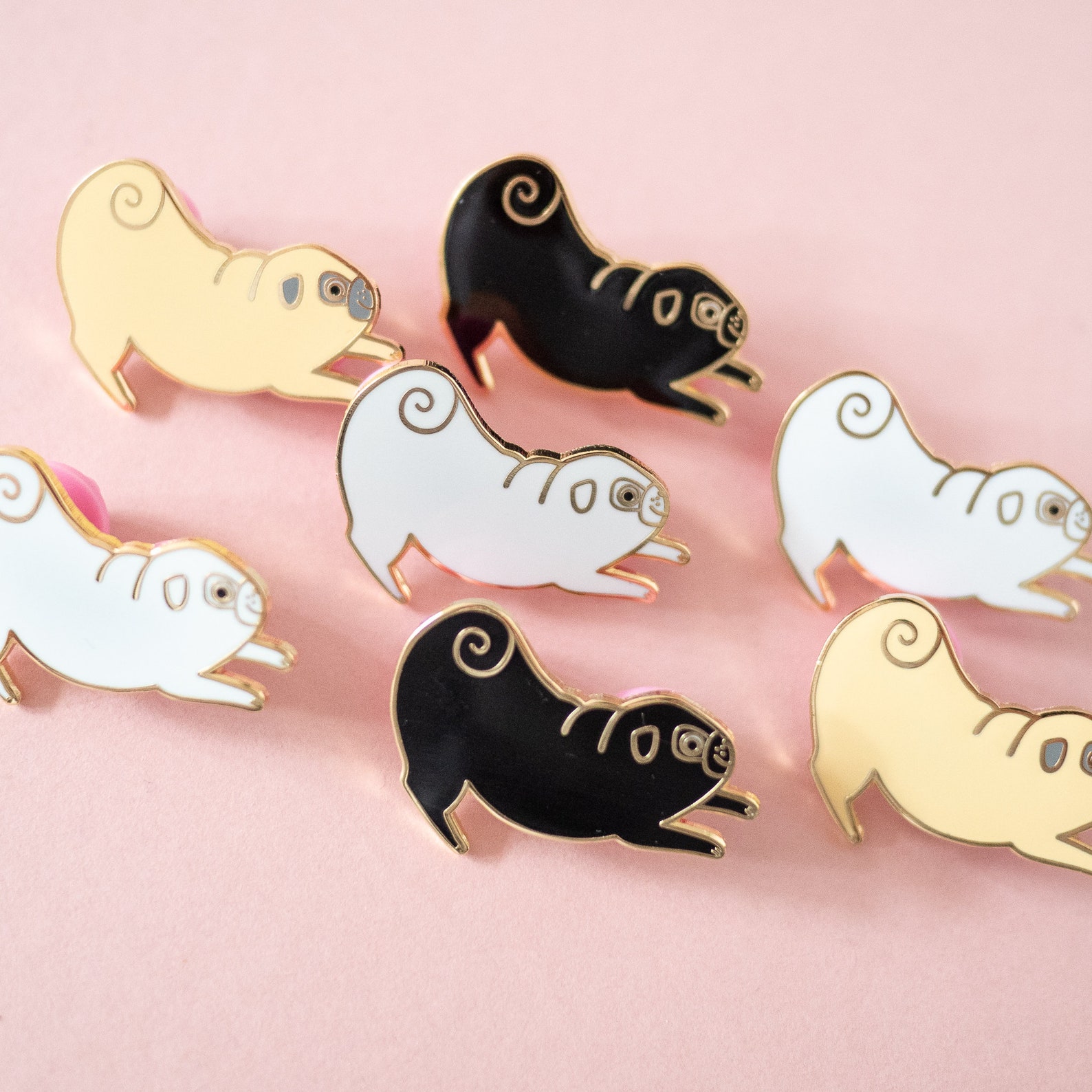 Black Pug Pin Pug Pin Dog Pin Pug Birthday Pug Gifts | Etsy