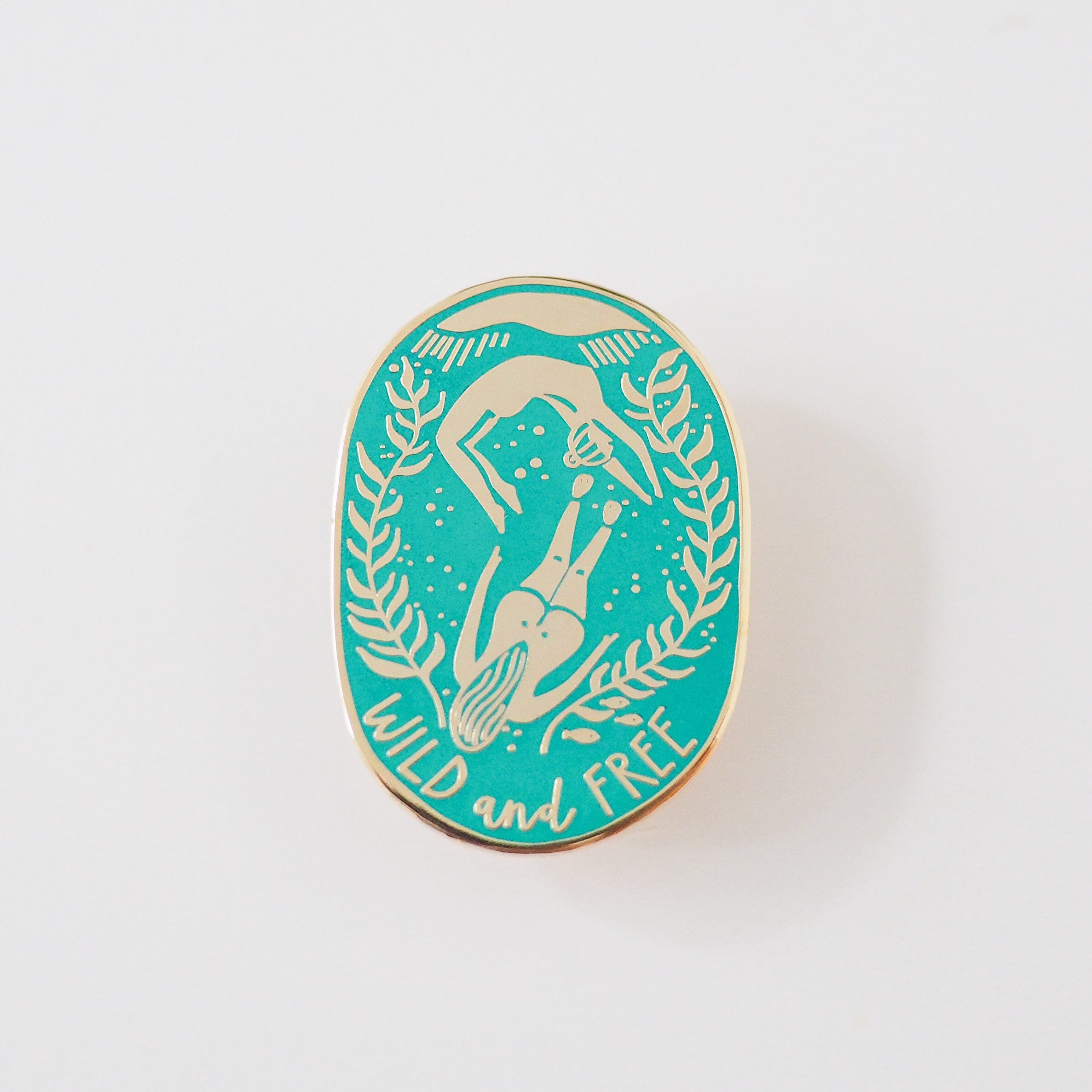 Wild Swimming Pin Wild Swimmer Pin Wild Swimming Gift | Etsy