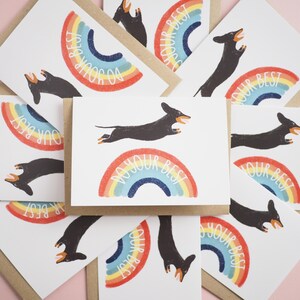 Positive Card, Do Your Best Card, Sausage Dog Card, Rainbow Card ...