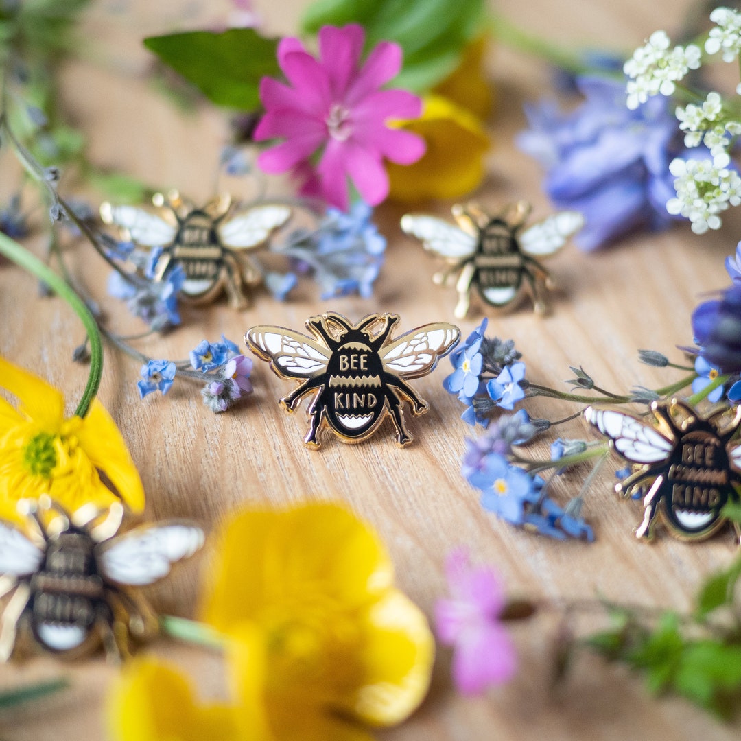 Be Kind Pin, Bee Pin, Bee Badge, Bee Brooch, Mother’s Day Gift ...