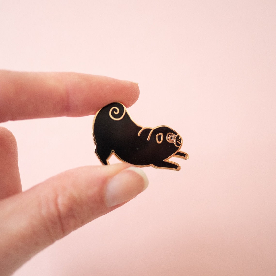Black Pug Pin Pug Pin Dog Pin Pug Birthday Pug Gifts | Etsy