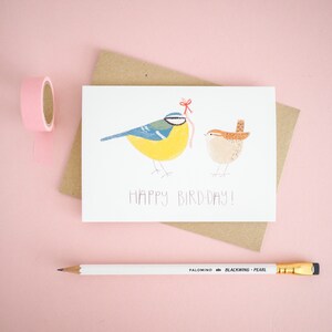 Bird Card, Happy Bird Card, Happy Bird-day, British Bird Lover Card ...