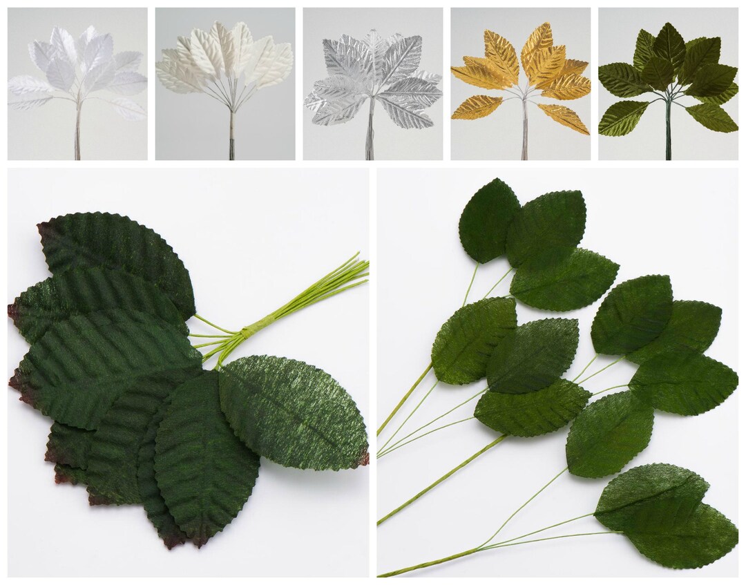 Artificial Satin-silk Leaves Miniature Corsage Buttonhole Bouquet Leaf ...